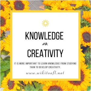 Knowledge vs. Creativity - TV Acres