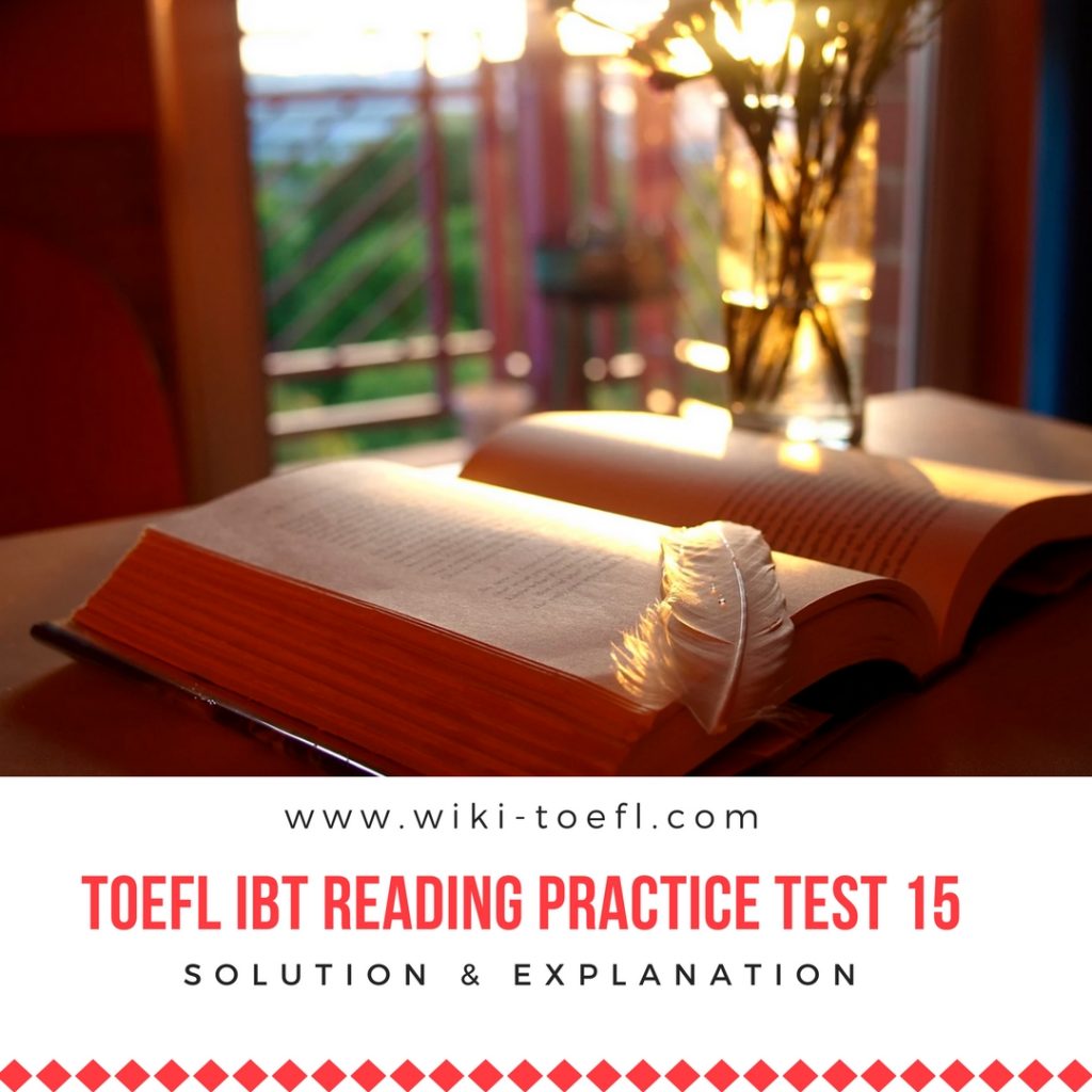 TOEFL IBT Reading Practice Test 15 Solution & Explanation - TV Acres