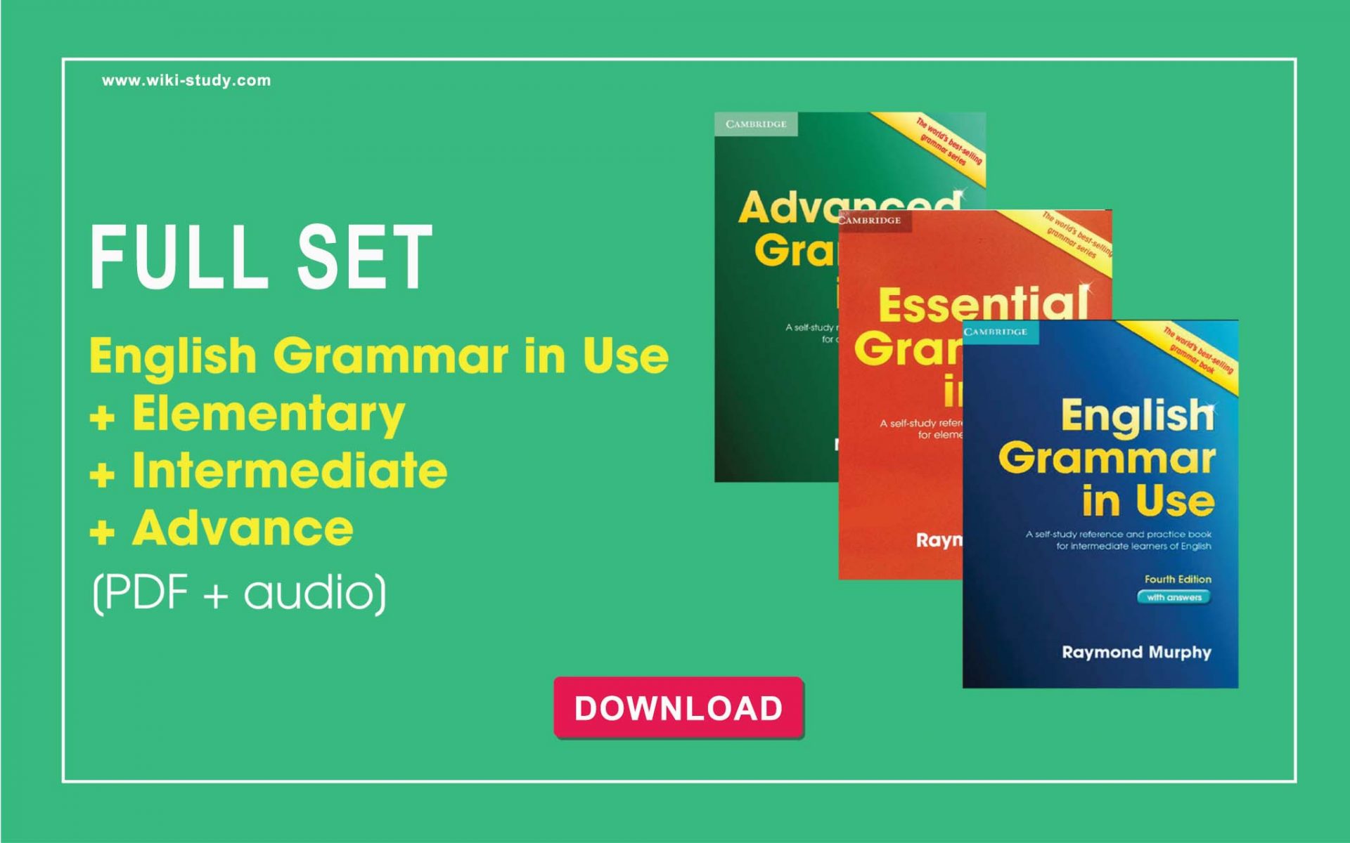 [DOWNLOAD] ENGLISH GRAMMAR IN USE ELEMENTARY + INTERMEDIATE + ADVANCED ...